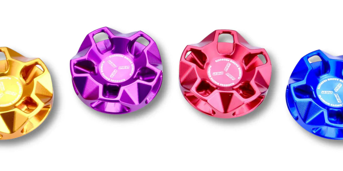 Shop Ford Falcon BA BF FG Billet Barra Oil Filler Caps — Platinum ...