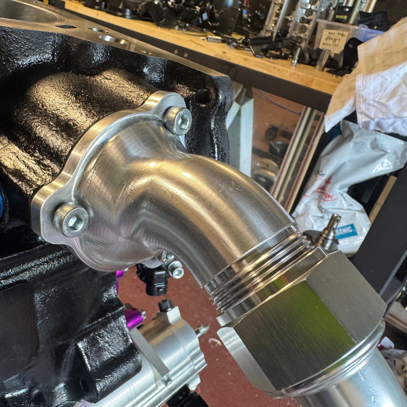 Thermostat Housing to suit Nissan RB — Platinum Racing Products