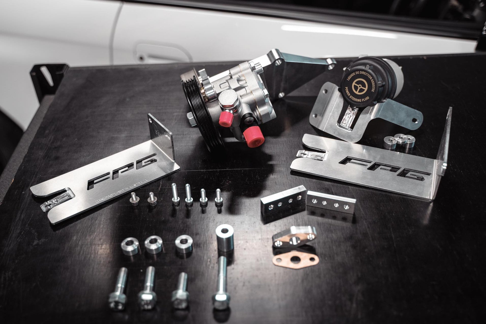 FPG Nissan RB Power Steering Kit RB20/25/26/30 Billet Mount Adjustable ...