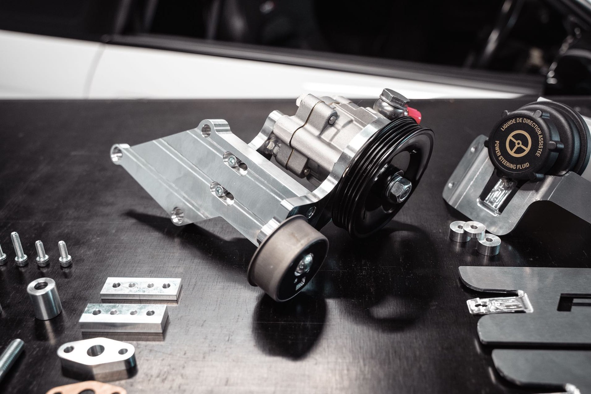 FPG Nissan RB Power Steering Kit RB20/25/26/30 Billet Mount Adjustable ...