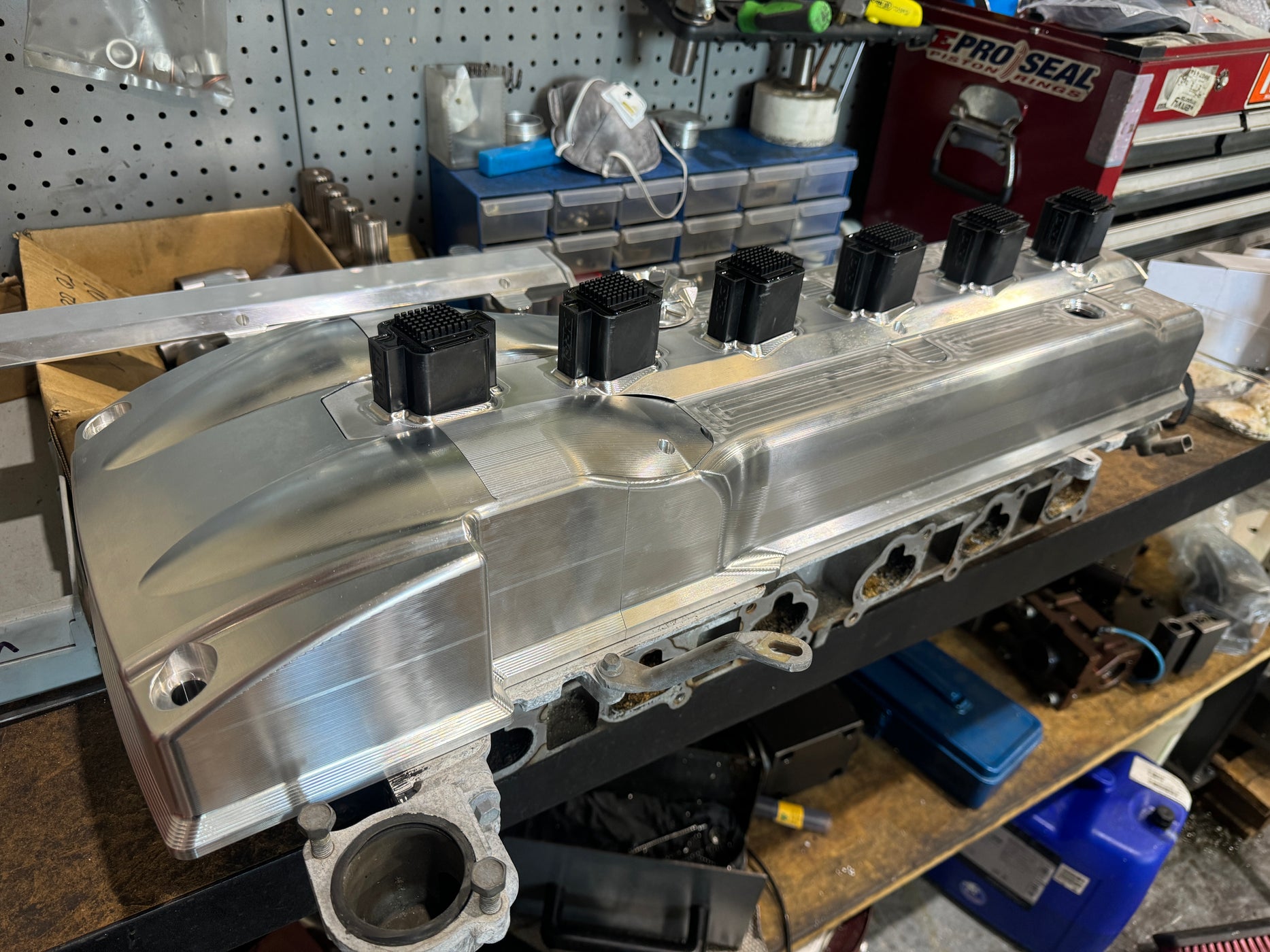 Shop Ford Barra Billet Rocker Cover and Integrated Ignition Coil kit ...