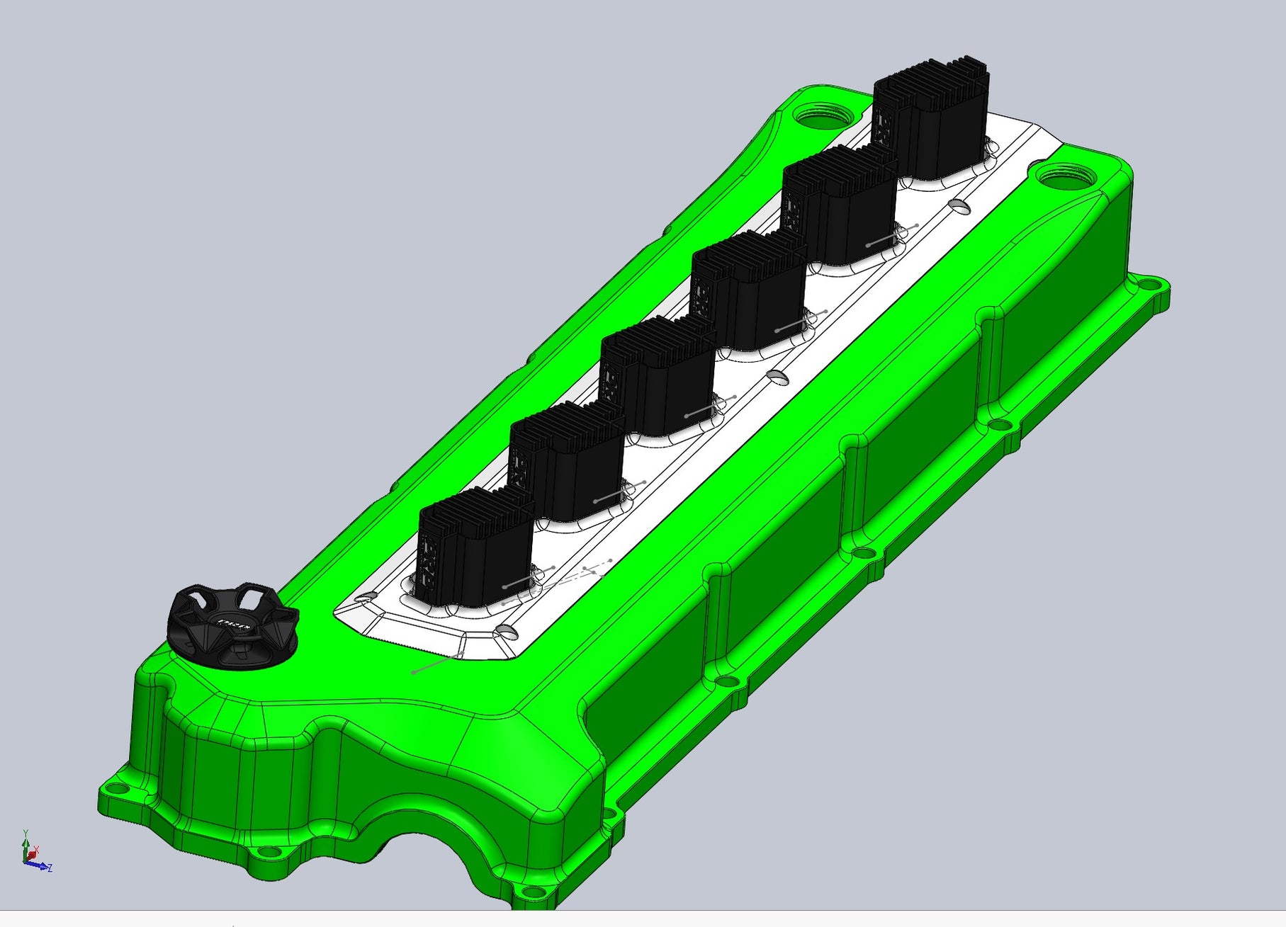 PRP Billet Rocker Cover and Integrated Coil kit - Nissan TB48 ...