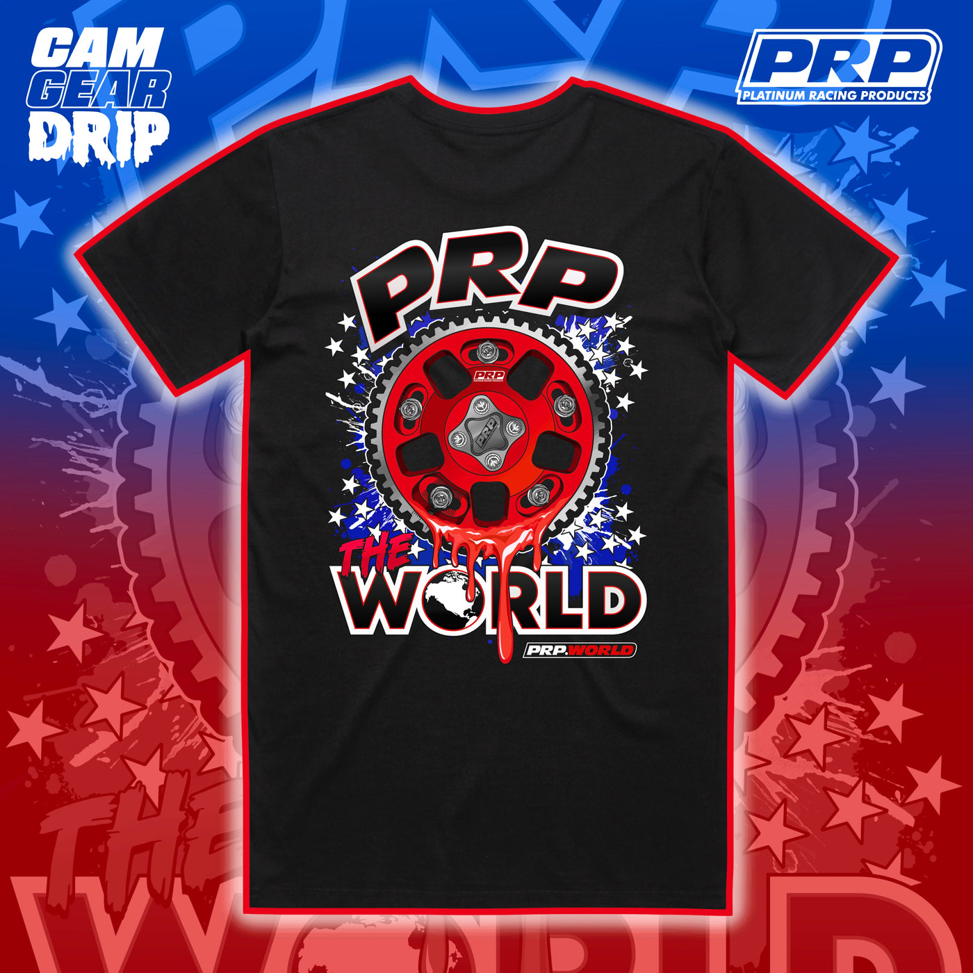 PRP USA Cam Gear Drip Shirt — Platinum Racing Products
