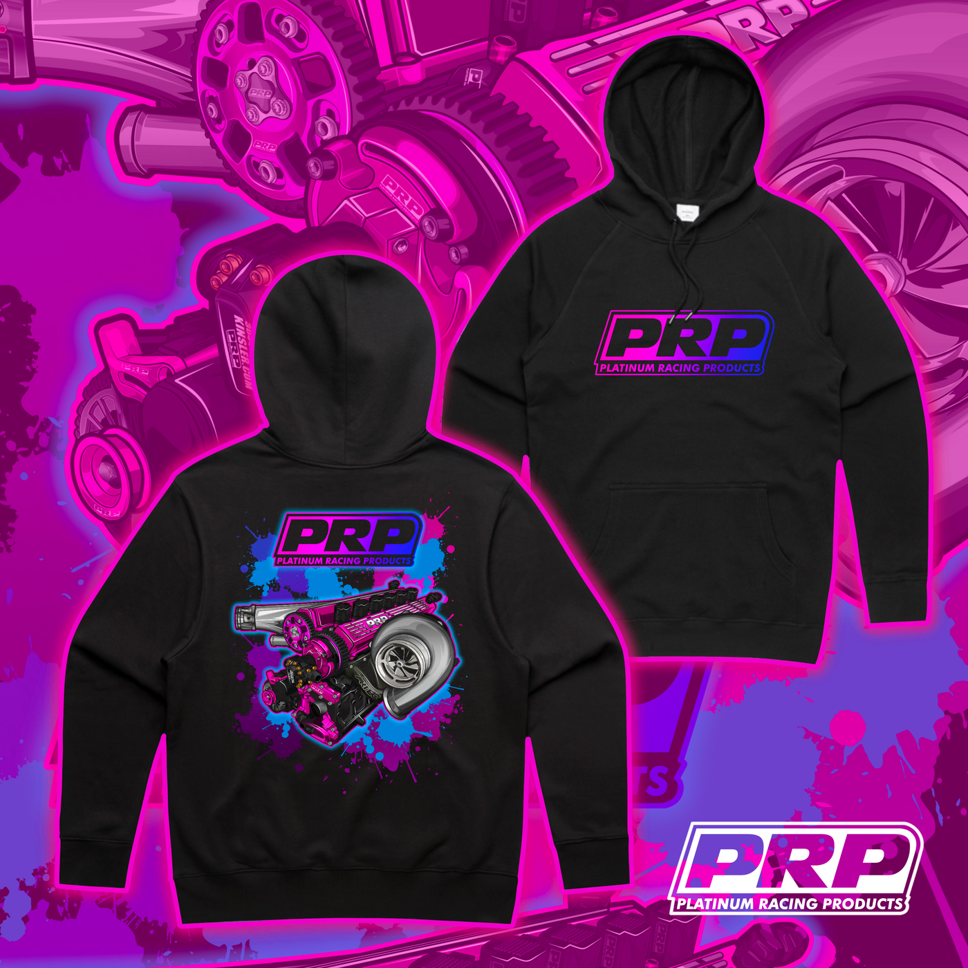 PRP RB26 Engine Hoodie — Platinum Racing Products