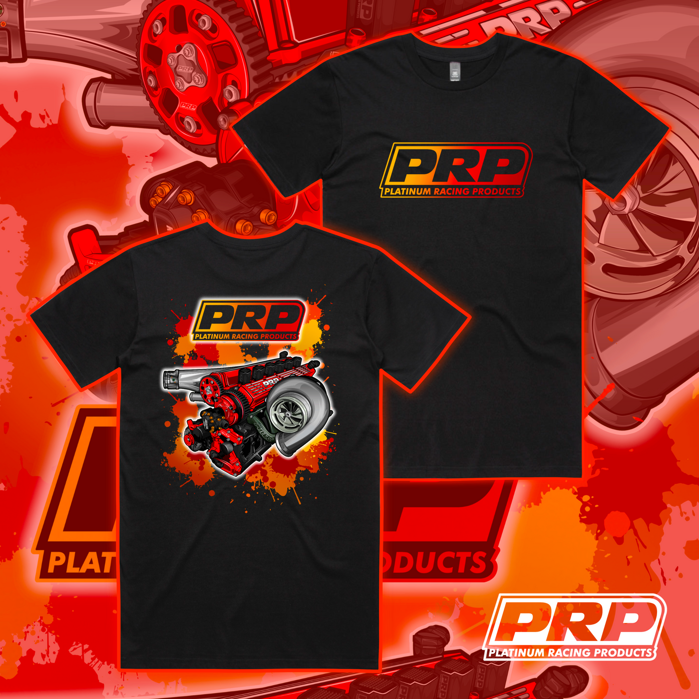 PRP RB26 Red Engine Shirt — Platinum Racing Products