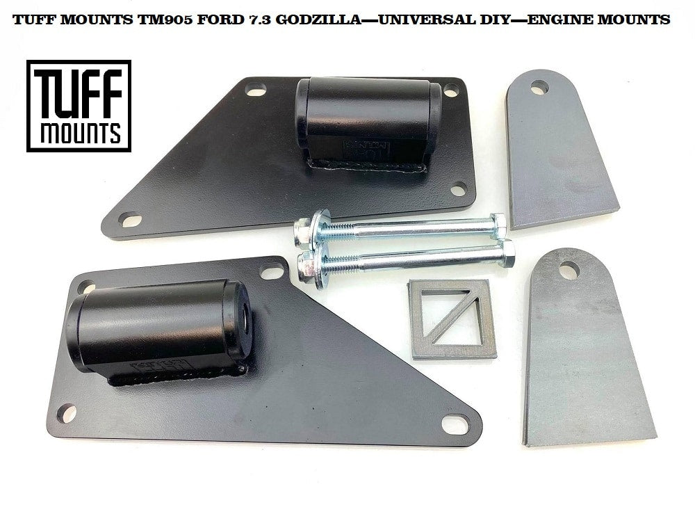 Tuff Mounts FORD 7.3 GODZILLA Universal DIY Engine Mounts — Platinum ...