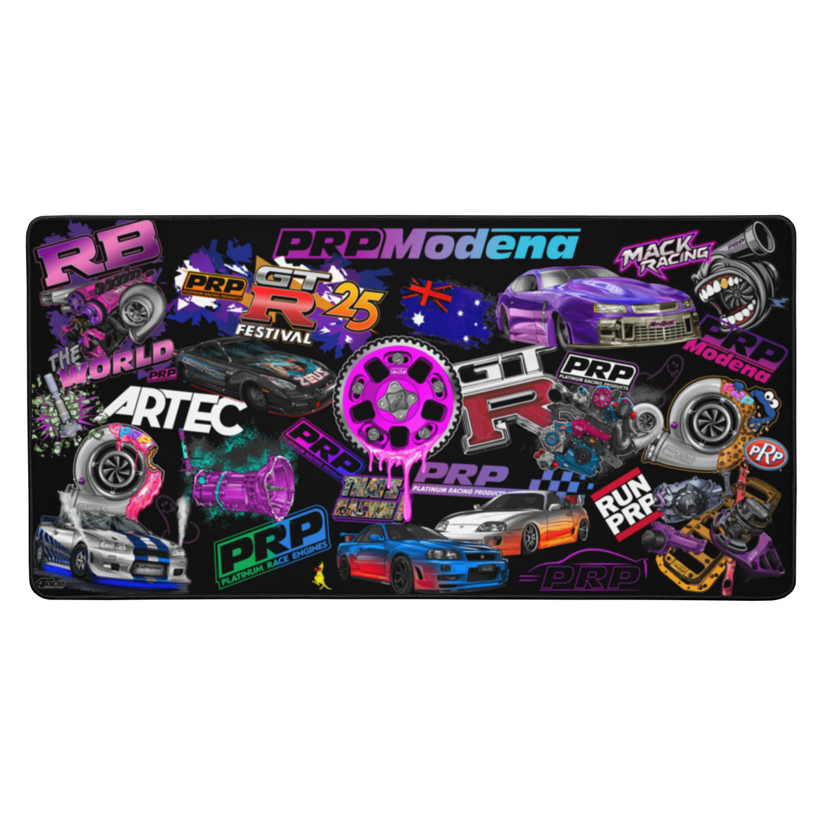 PRP Sticker Wall Desk mat — Platinum Racing Products
