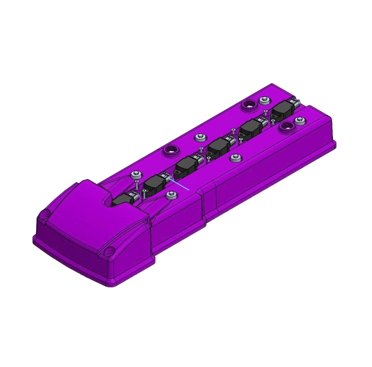 Ford Barra Billet Rocker Cover and Integrated Coil kit — Platinum ...