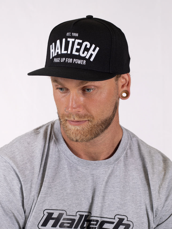 Haltech Snap Back Black with White Text HT-301002 — Platinum Racing Products