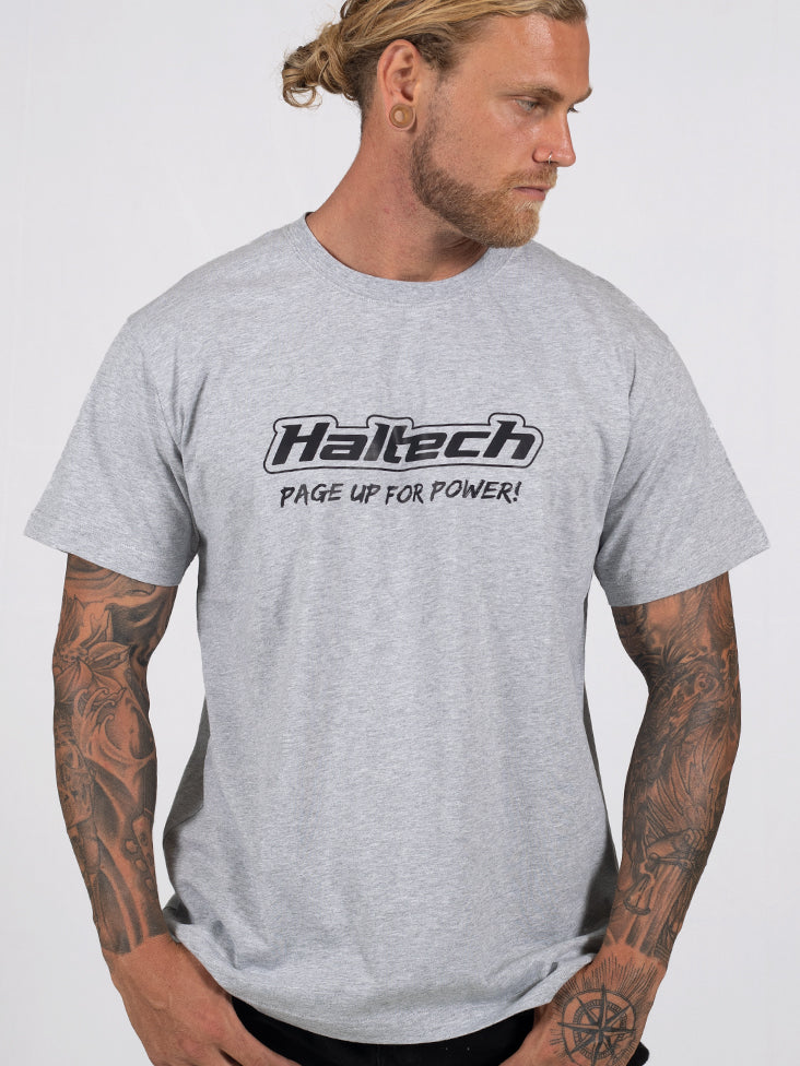Haltech Classic T-Shirt Grey HT-301640GXL — Platinum Racing Products