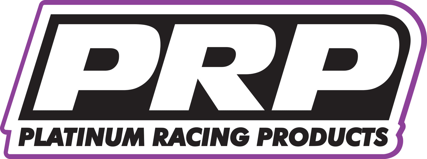 PRP Sticker (Black & Purple) — Platinum Racing Products